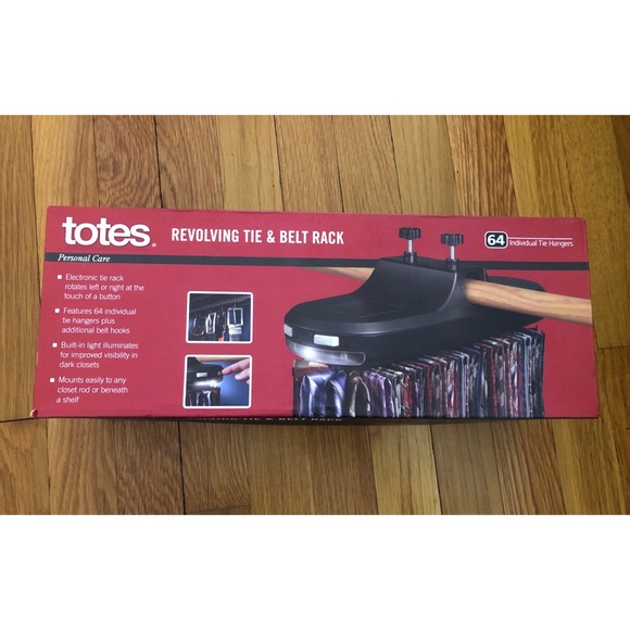 totes | Other | Totes Revolving Lighted Tie Belt Rack | Poshmark